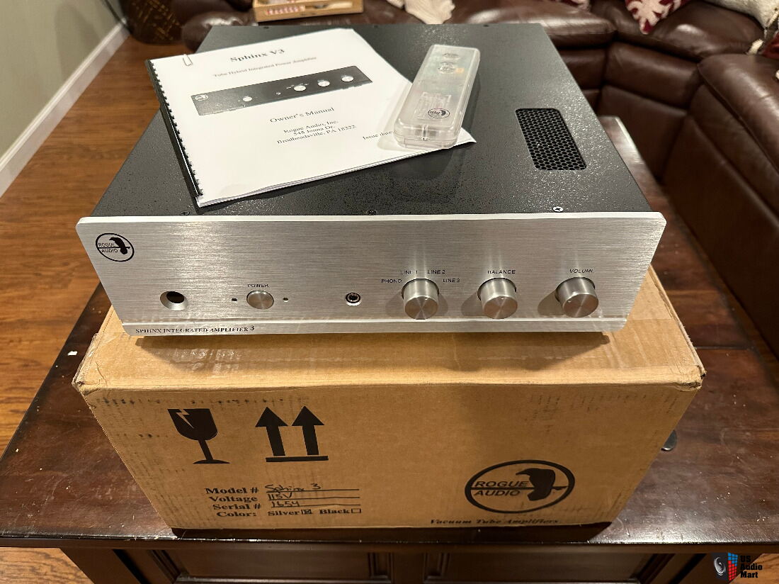 Rogue Audio Sphinx V3 - Silver For Sale - US Audio Mart