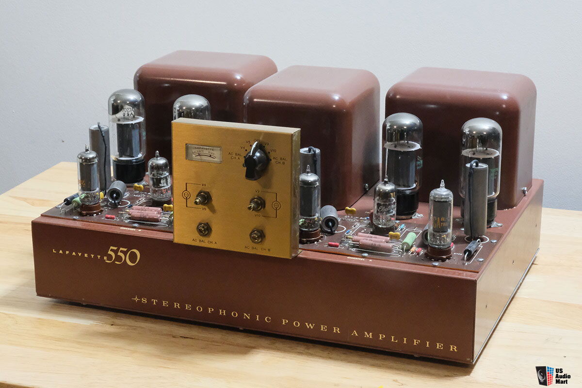 Lafayette KT-550 Tube Power Amplifier 50wpc Fully Electronically ...