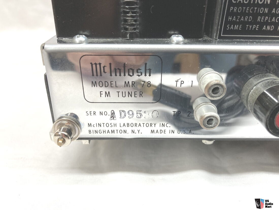 McIntosh MR-78 FM Stereo Tuner Photo #4412159 - US Audio Mart