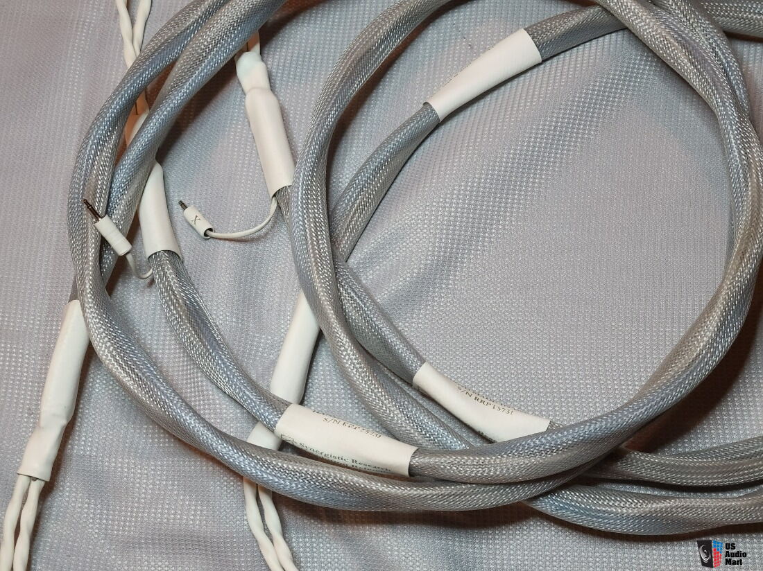 Synergistic Research Resolution Reference X series .5 speaker cables 3 ...