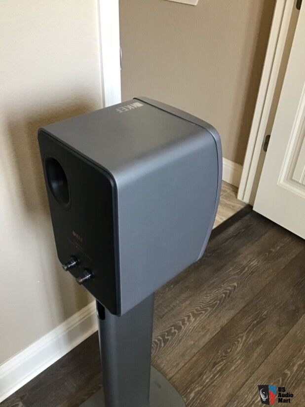 KEF LS 50 Meta Speakers in Silver w Stands Photo #4416462 - US Audio Mart