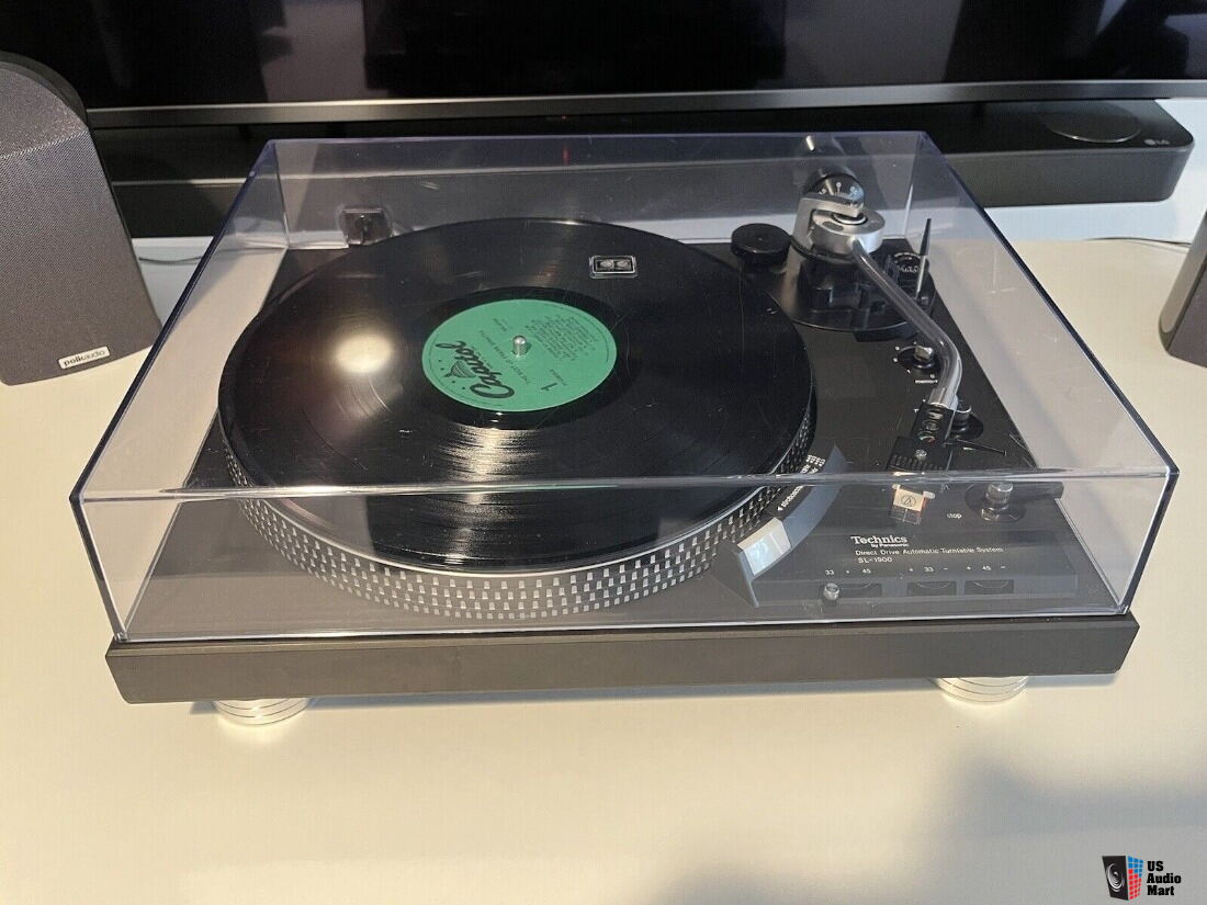 Vintage Technics SL-1900 Turntable w/ Audio Technica Cartridge and ...