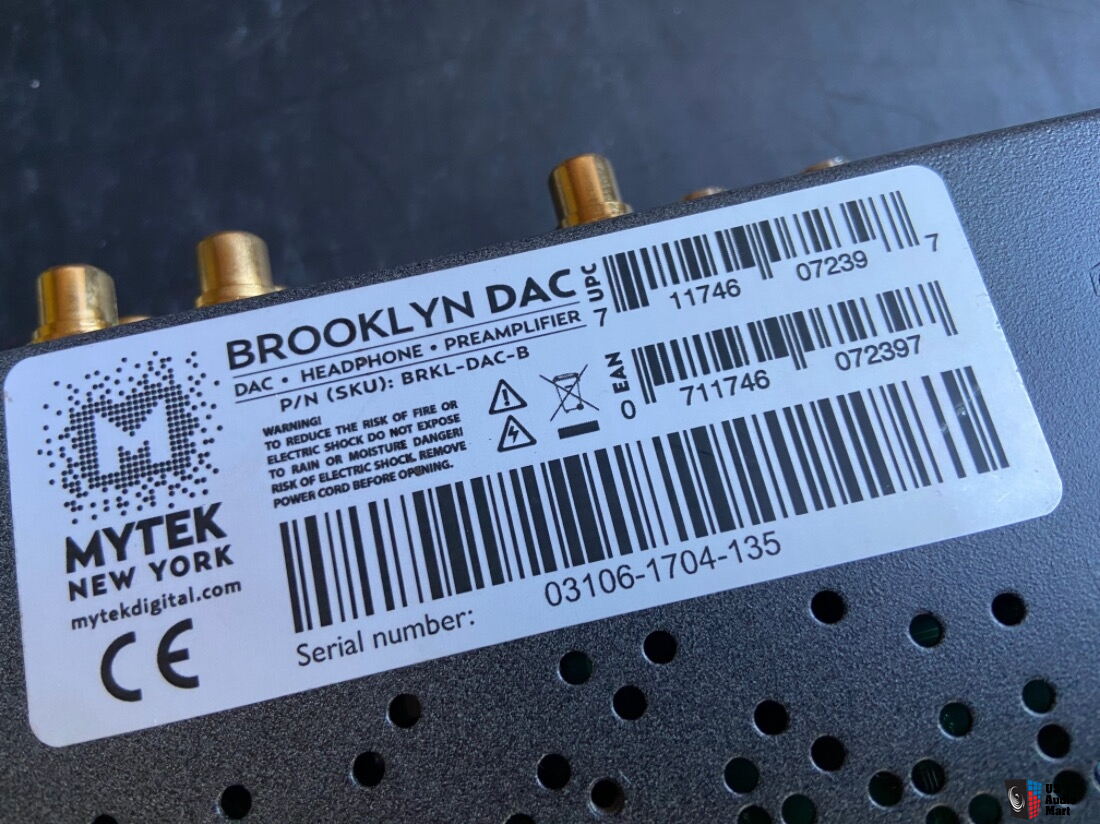 Mytek Digital Brooklyn DAC, Digital to Analog Converter Black BRKL-DAC ...
