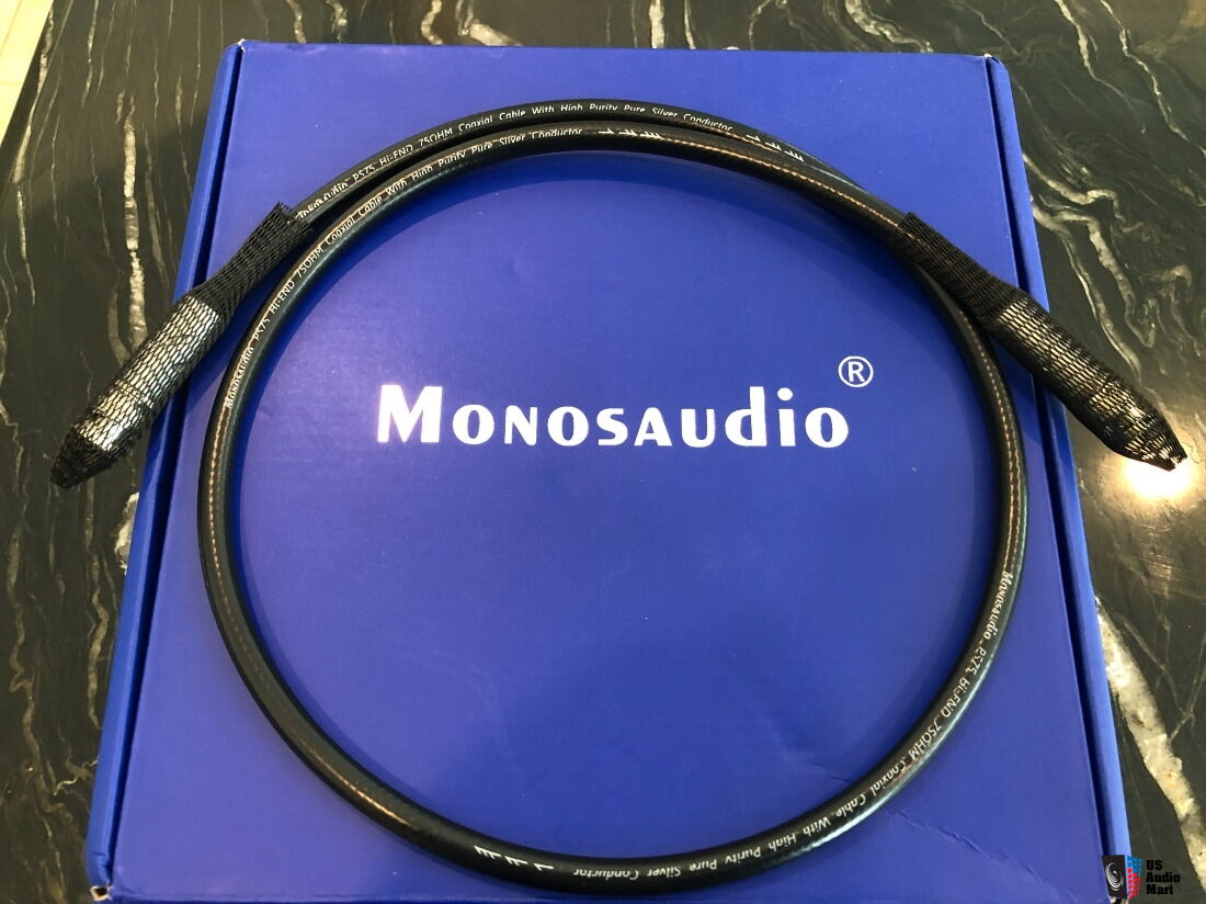Monosaudio Pure Silver BNC Digital / Clock Cable 75 Ohm 1 Meter Photo ...