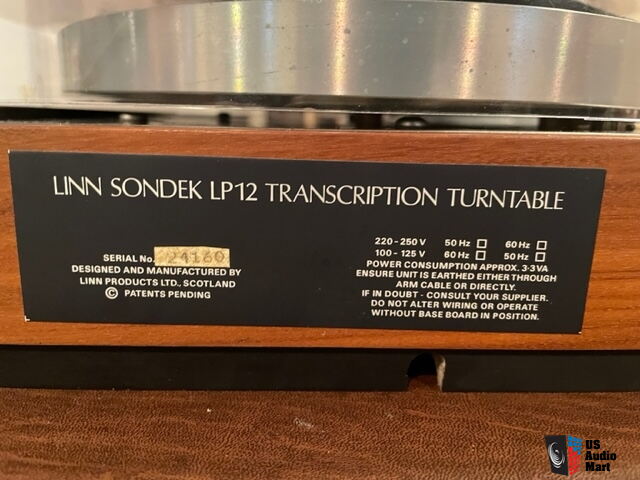 Original 1979 Linn LP12 Plinth, Dust Cover, Top Plate, Platter, Bearing ...
