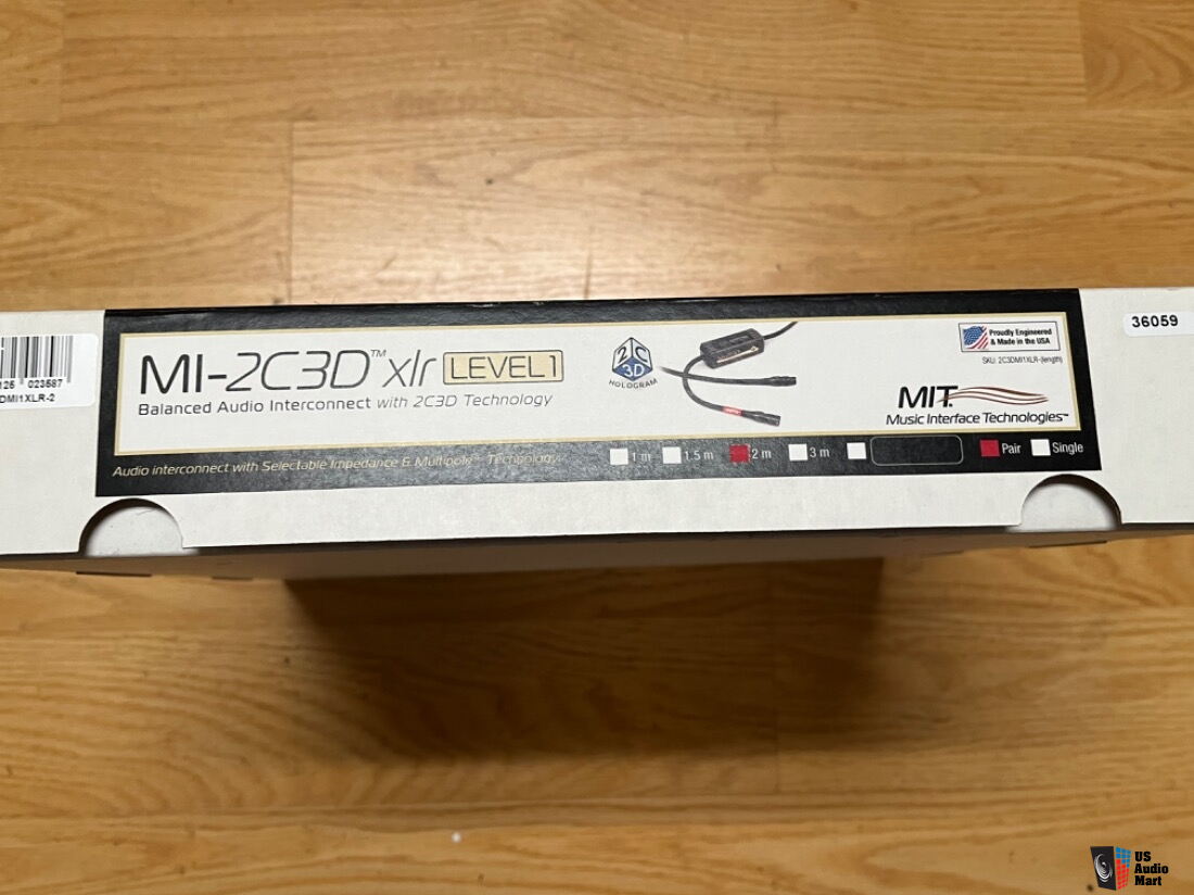 MIT 2c3d Level 1 XLR 1.5 meter Mint 2 pairs Photo #4433528 - US Audio Mart