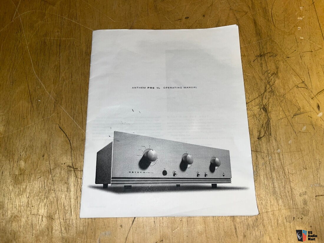 Anthem Pre 1L Preamp w/ Box, Original Packaging & Manual - Original ...