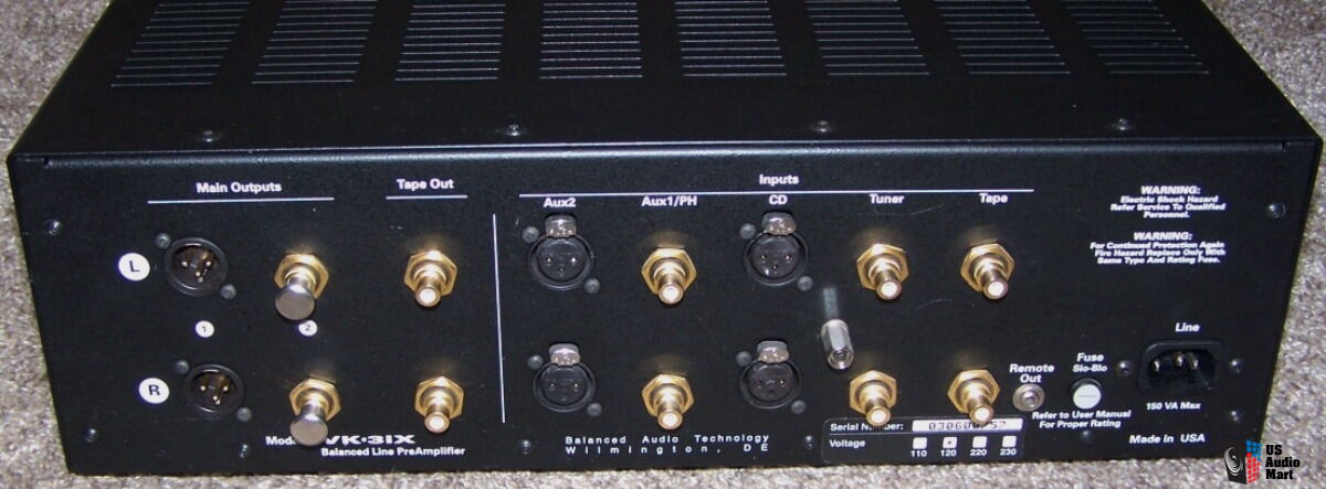 Balanced Audio Technology VK-3iX SE stereo tube preamp preamplifier ...