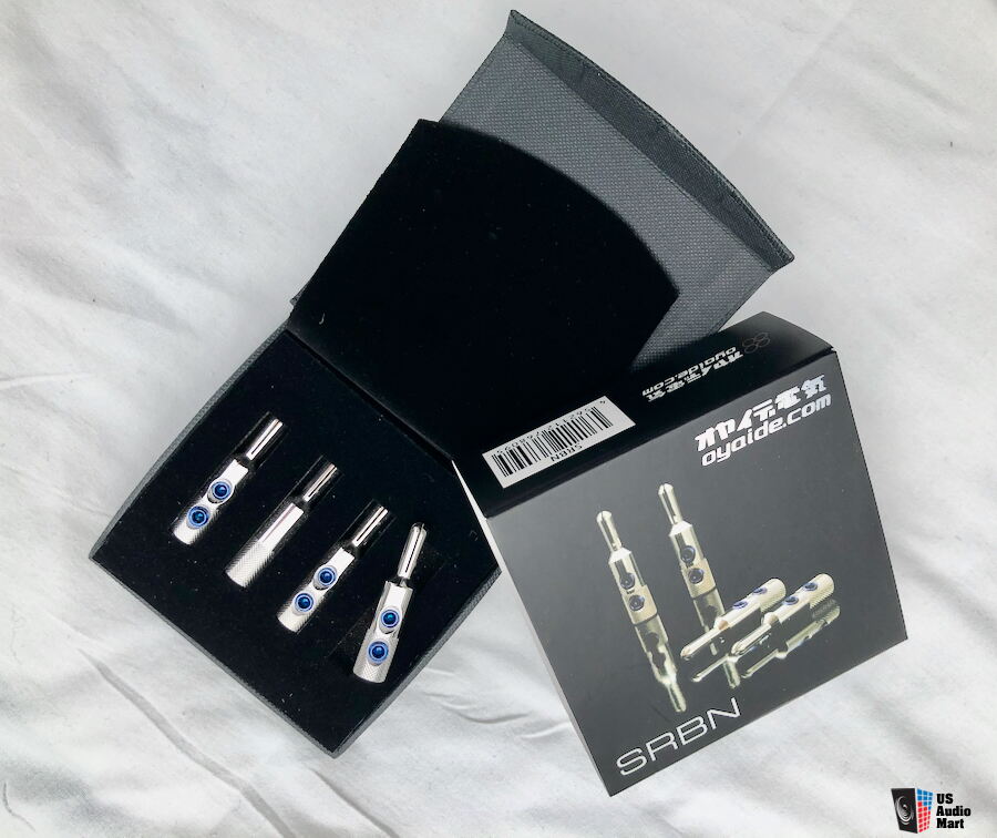 Oyaide SRBN Silver/Rodium Banana Plugs (8) Photo #4441260 - Canuck ...