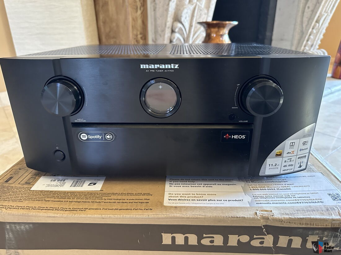 Marantz AV7703 11.2 Channel Network AV 4K Ultra HD Preamp Processor ...