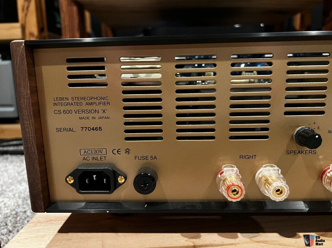 Leben CS600X Tube Integrated Amplifier w/upgrade tubes. MINT. Made 11/ ...