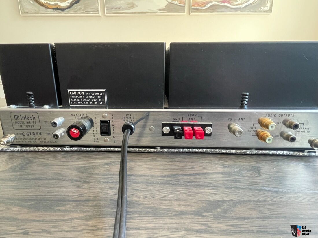 McIntosh MR 78 Tuner with Original Cabinet Photo #4444471 - US Audio Mart