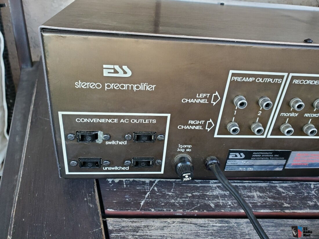 ESS M500 STEREO Preamp Works Well ESS USA Made Photo #4444749 - US ...