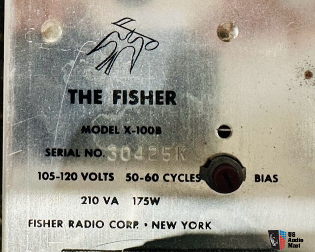 The Fisher X100B fully restored vintage tube amplifier Photo #4445101 ...