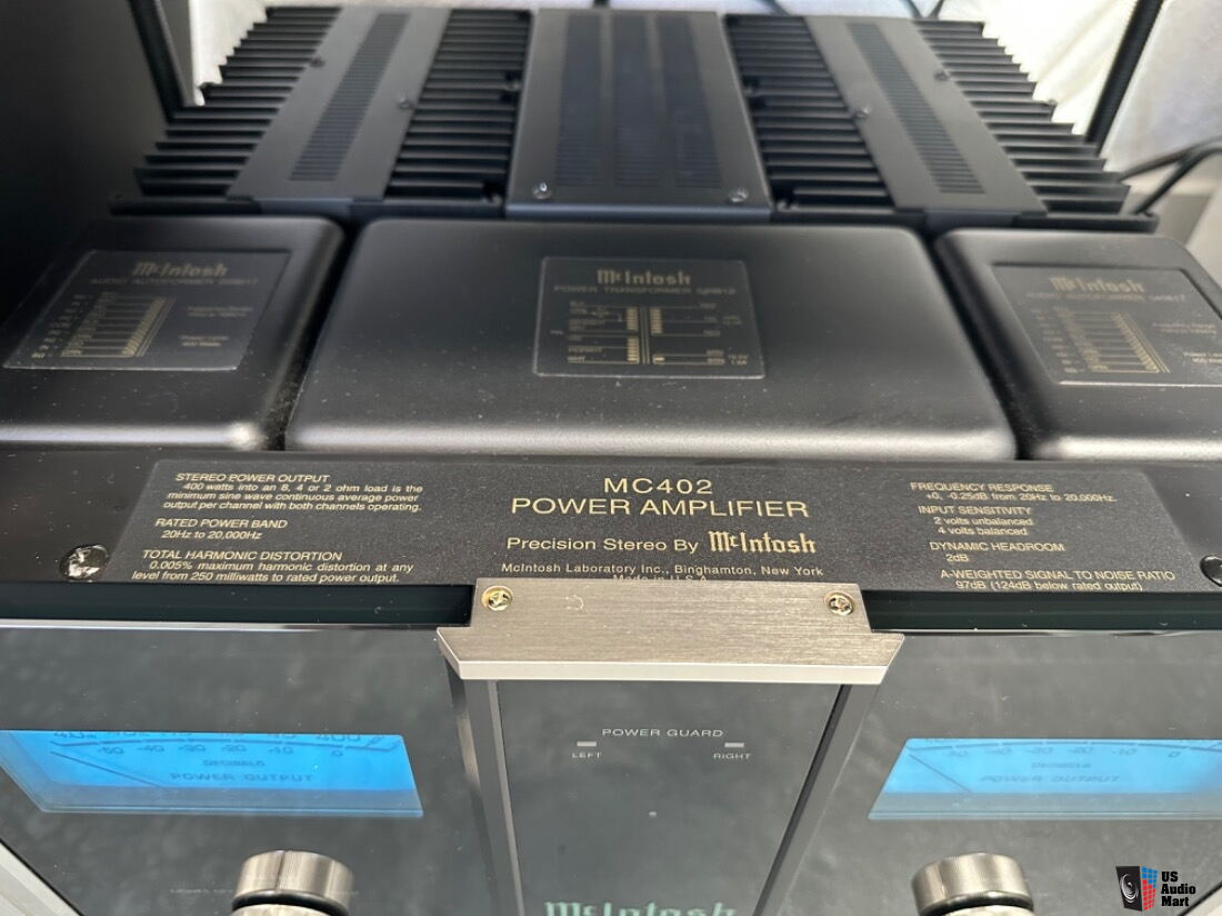 McIntosh MC402 - Great condition - includes original box, manual ...