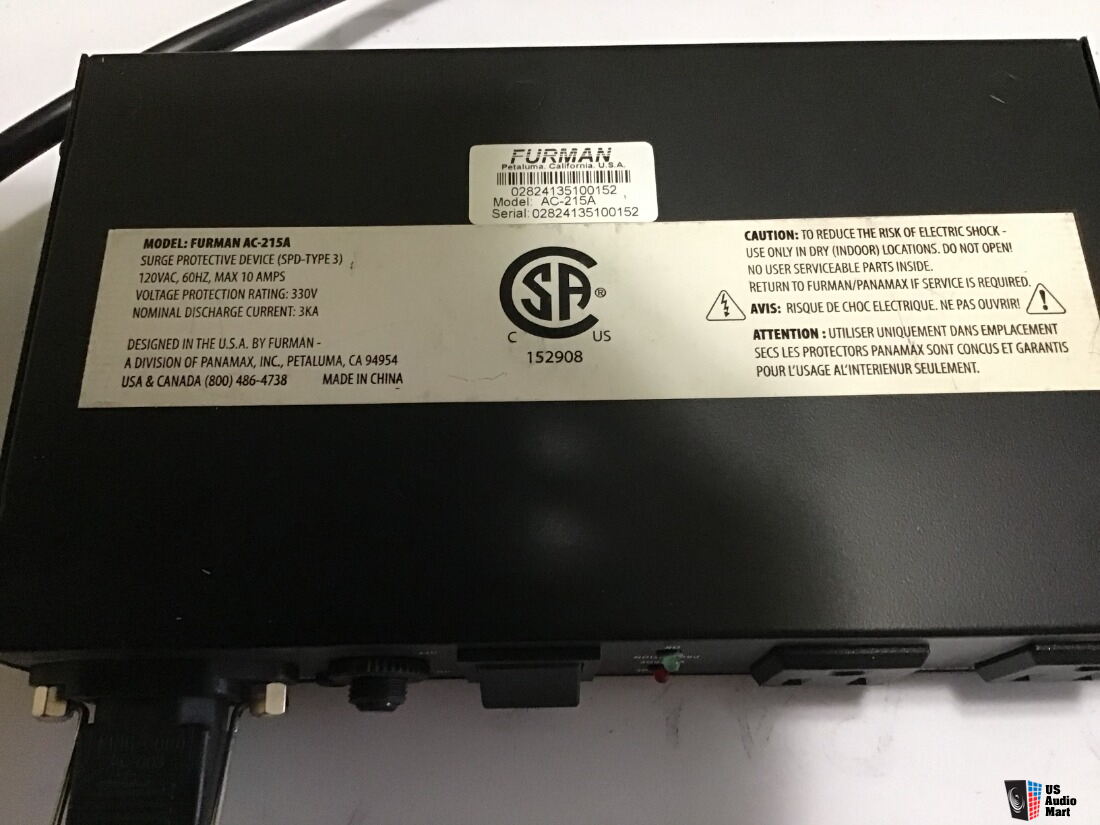 Furman AC-215A Power Conditioner Surge Protector Photo #4450098 - US ...