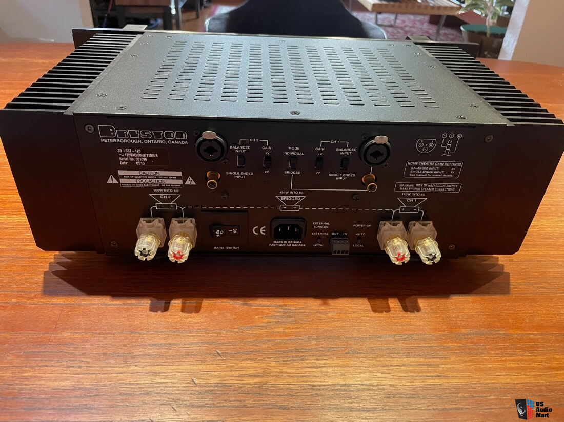 Bryston 3-B SST Stereo Amplifier (Dual Mono Design - 150 watts per ...