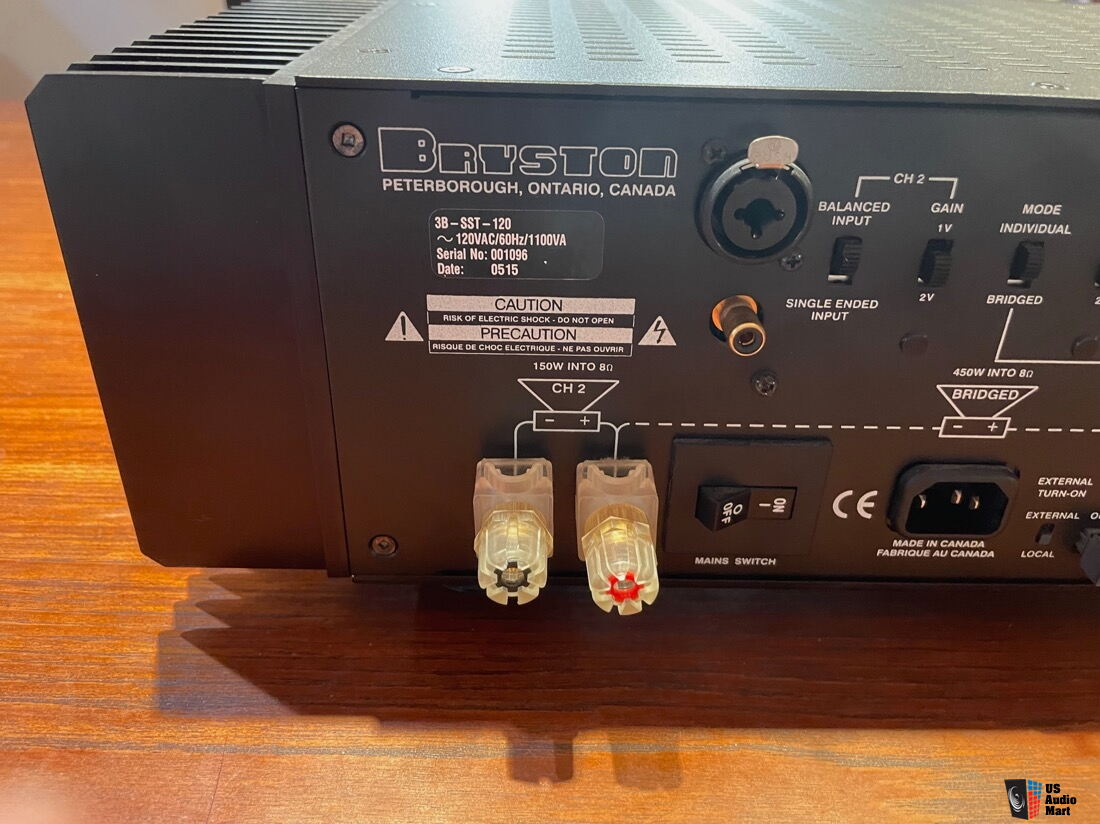 Bryston 3-B SST Stereo Amplifier (Dual Mono Design - 150 watts per ...