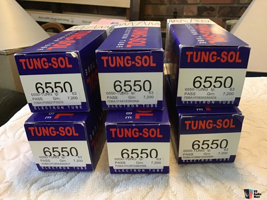 TUNG-SOL 6550 Reissue Tubes Matched Sextet Photo #4458911 - US Audio Mart