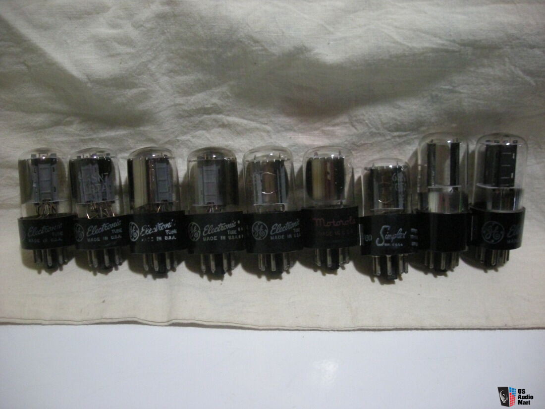 9) GE 6SN7-GT Vacuum Tubes; 1950's Photo #4469806 - US Audio Mart