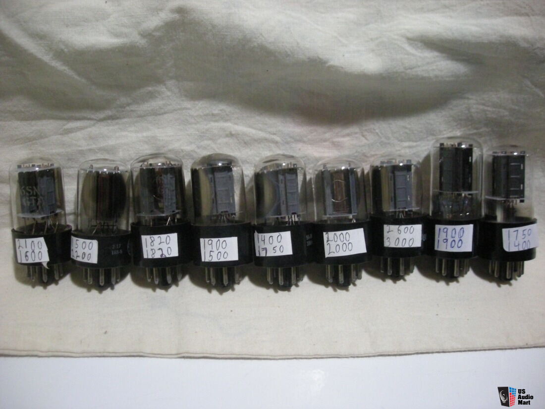 9) GE 6SN7-GT Vacuum Tubes; 1950's Photo #4469807 - US Audio Mart