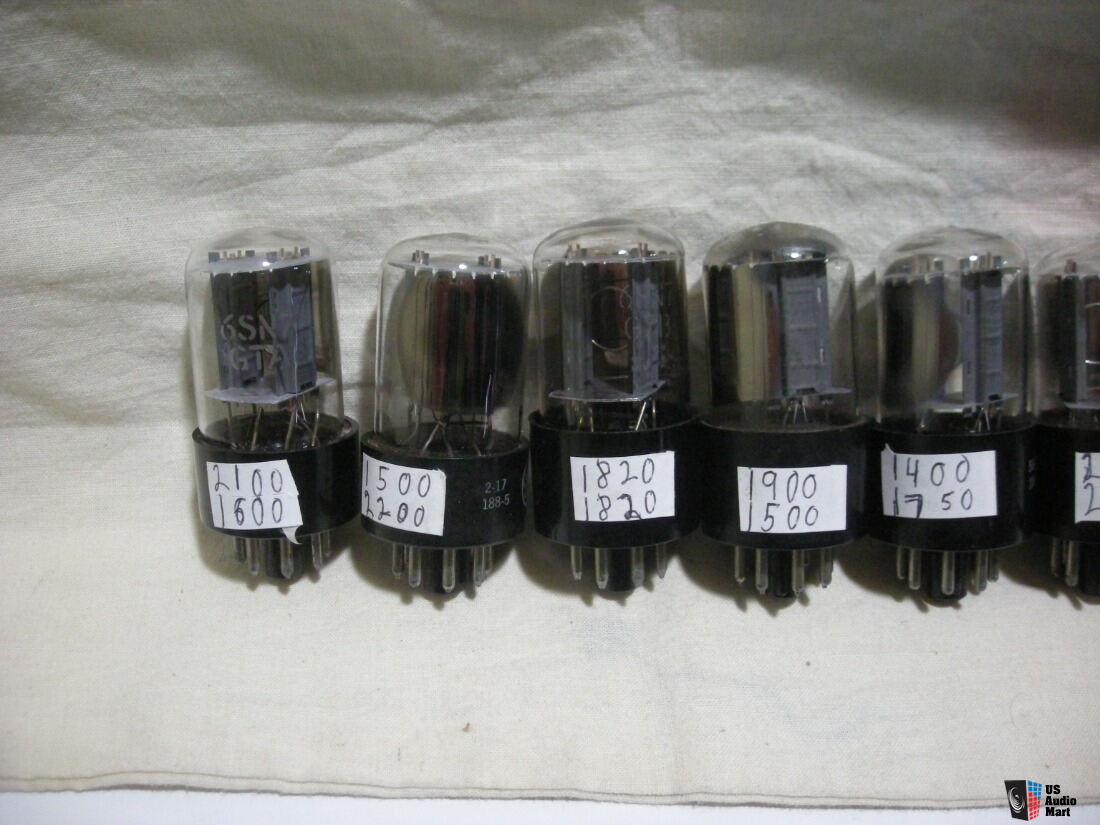 9) GE 6SN7-GT Vacuum Tubes; 1950's Photo #4469807 - US Audio Mart