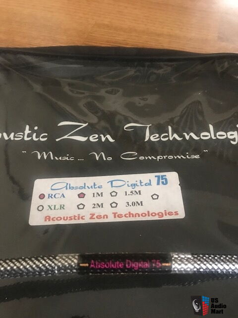 Acoustic Zen Absolute 75 digital cable 1-meter Coax/Rca Photo #4469991 ...