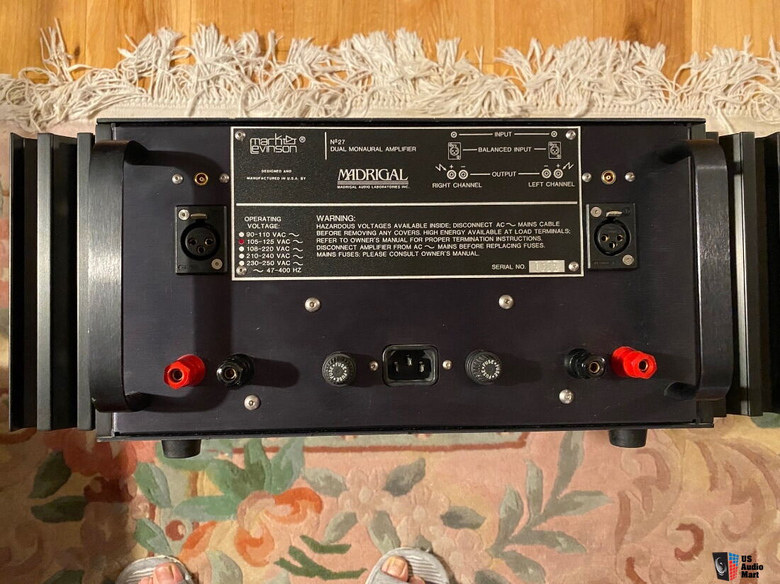 Mark Levinson No.27 Dual Monaural Power Amplifier Photo #4479779 - US ...