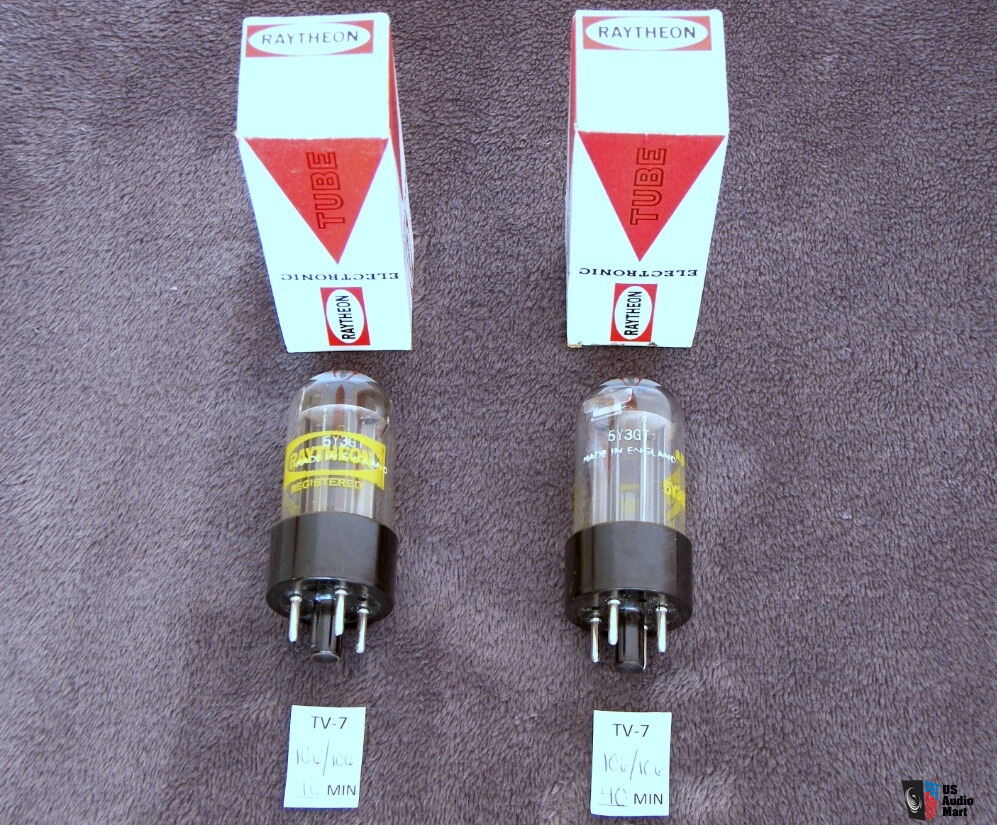 Raytheon 5Y3GT NOS Matched Pair, Made In England Photo #4480679 - US ...