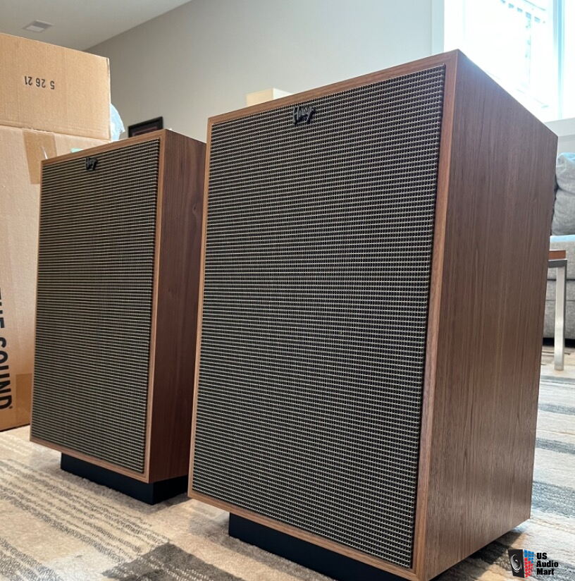 Klipsch Heresy IV, Walnut Pair w/new lambswool grills included For Sale ...