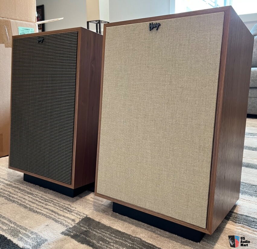 Klipsch Heresy IV, Walnut Pair w/new lambswool grills included - NEW ...