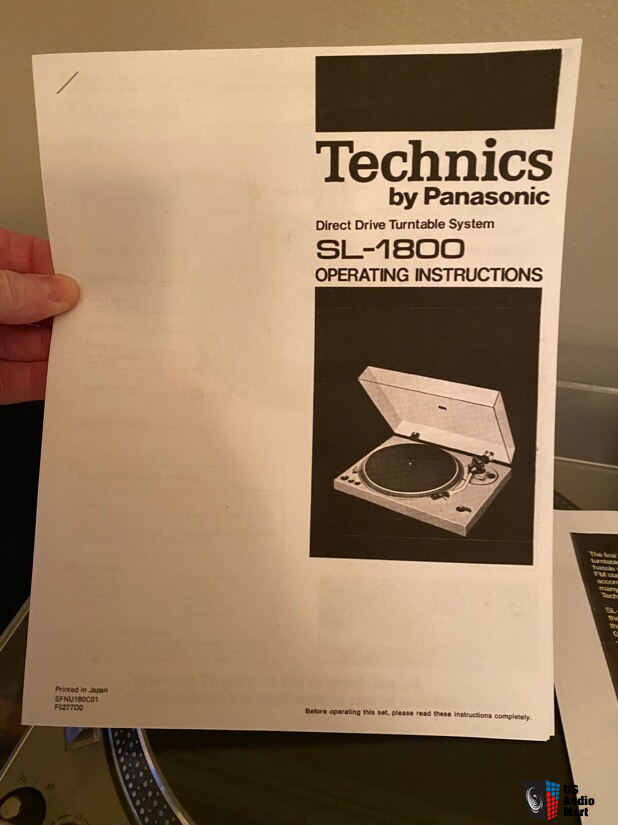 Technics SL-1800 Direct Drive Turntable Photo #4489758 - US Audio Mart