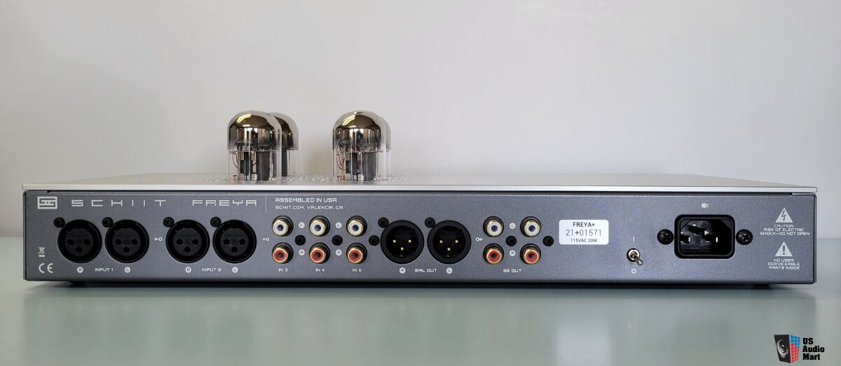 Schitt Freya Plus Preamp w/ 4-JJ 6SN7's & 2 RCA - 5692 Brown Base Tubes ...