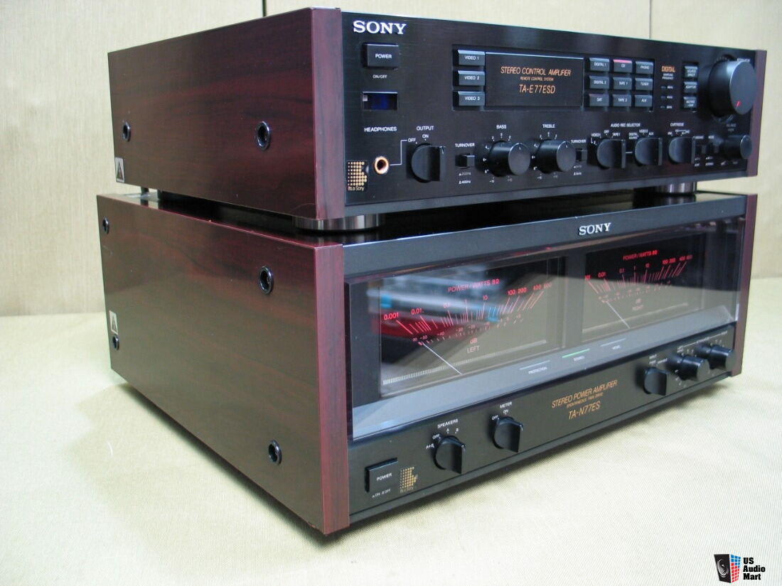 Sony TA-N77ES Power Amplifier With Matching Sony TA-E77ESD Pre ...