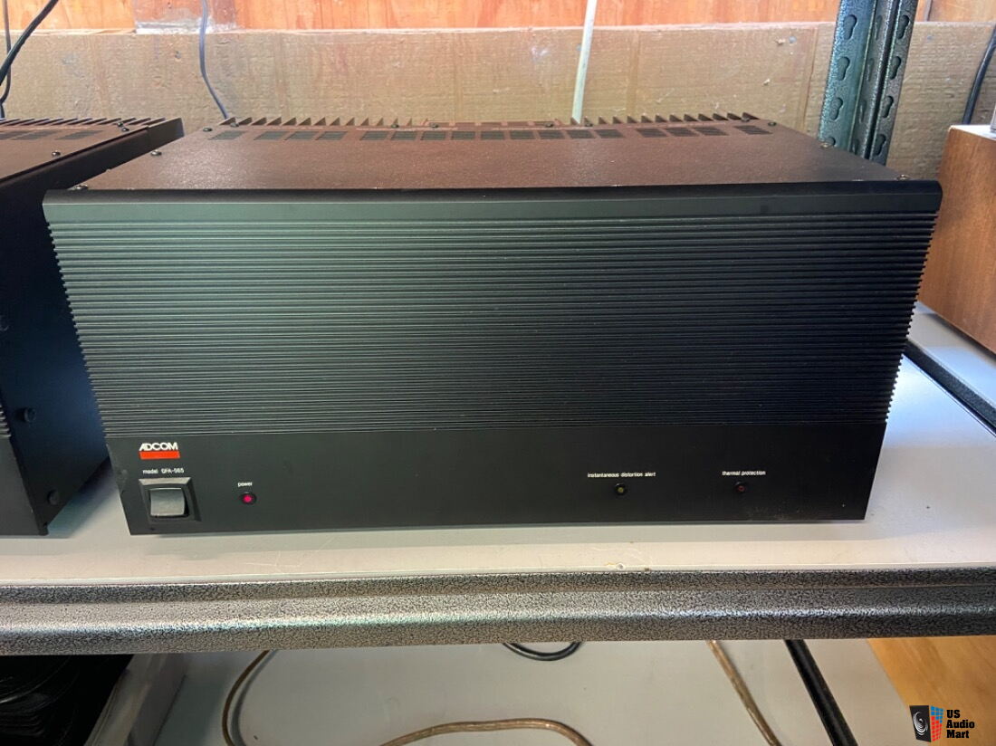 Pair of Adcom gfa-565 mono blocks restored 300 watts Photo #4521654 ...