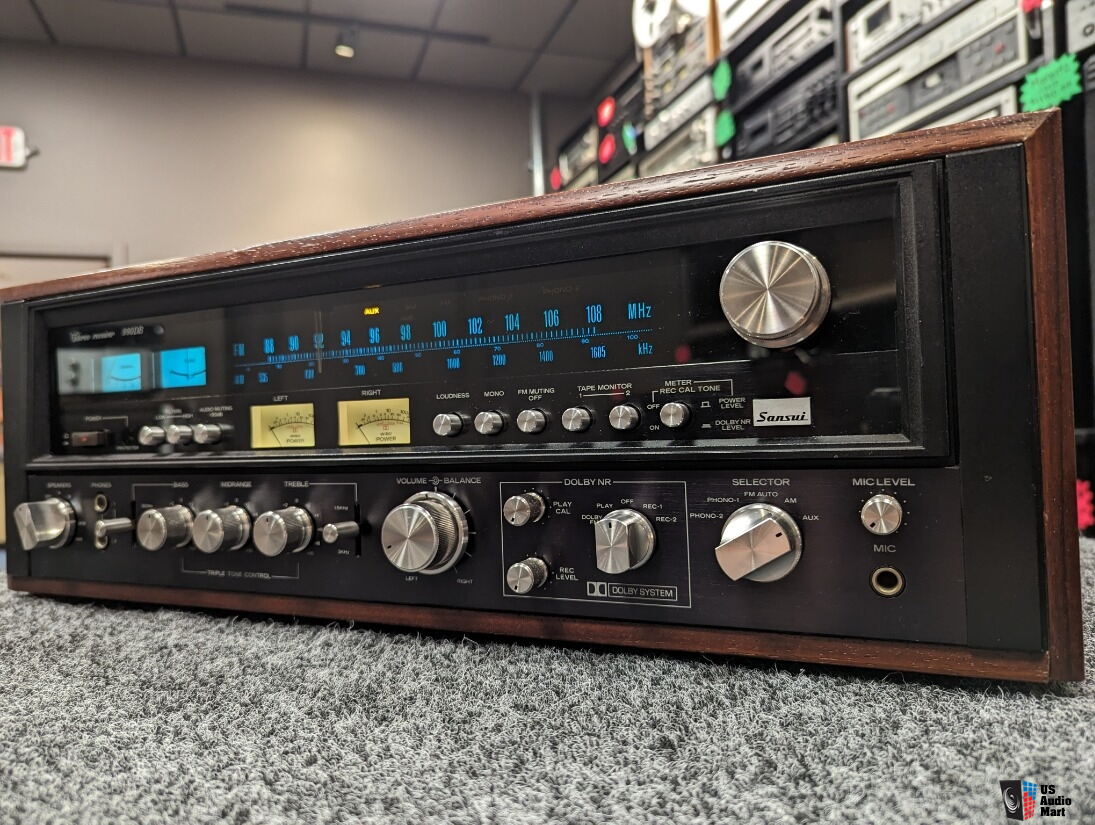 Sansui 990DB Stereo Receiver Rare Blackface version of the 9090DB ...