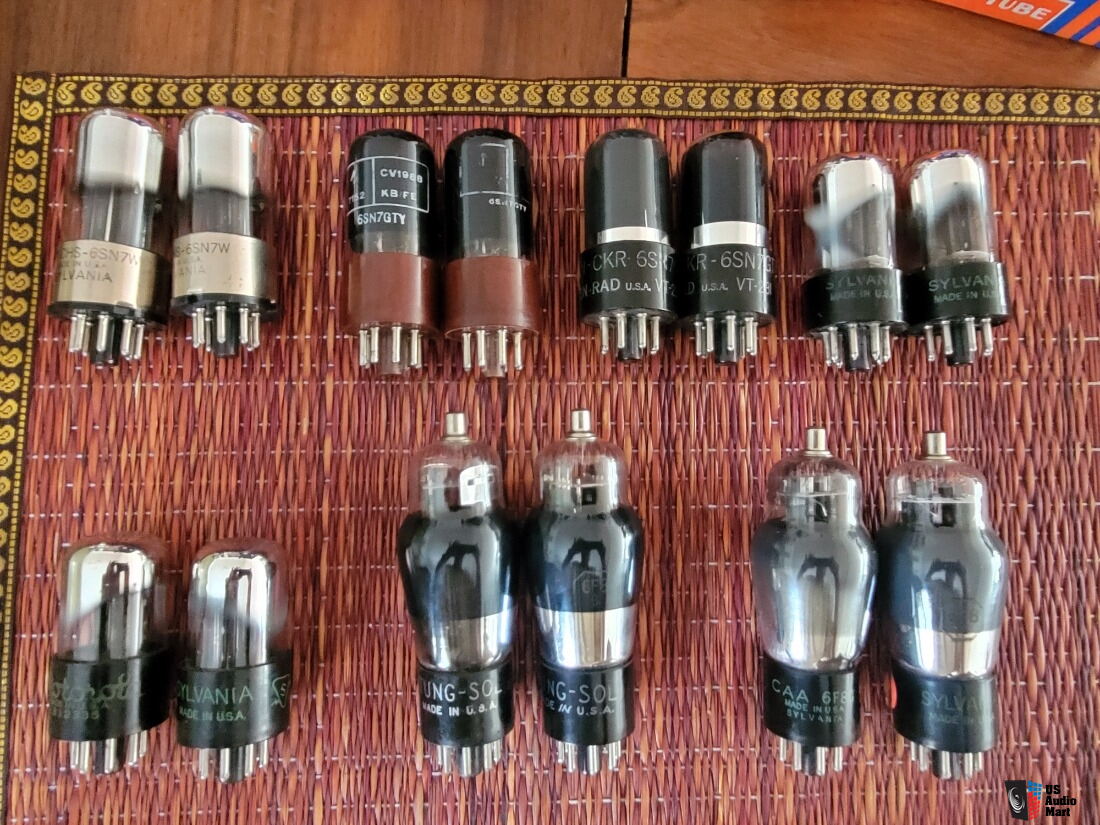Cream of the Crop 6SN7's and 6F8G tubes: Sylvania, Brimar, Ken-Rad ...