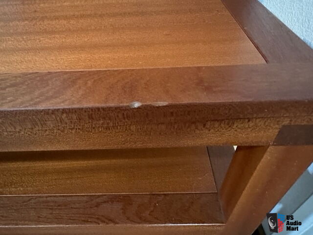 Box Furniture Company D4S Sapele wood 4 shelf equipment rack, double ...