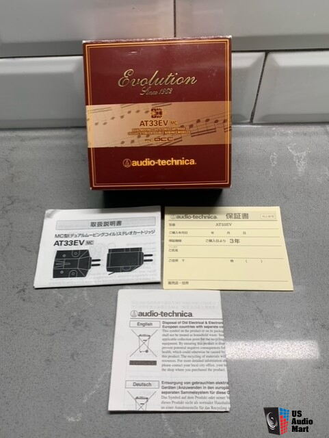 Audio-Technica AT33EV MC Cartridge (210 hours) Photo #4531138 - US ...