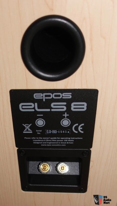 Pair of EPOS ELS 8 Bookshelf Speakers. Black or Birch. NEW Photo ...