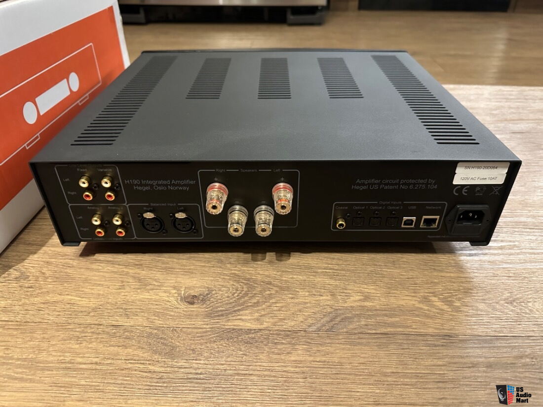 Hegel H190 integrated amp with original box and accessories Photo ...
