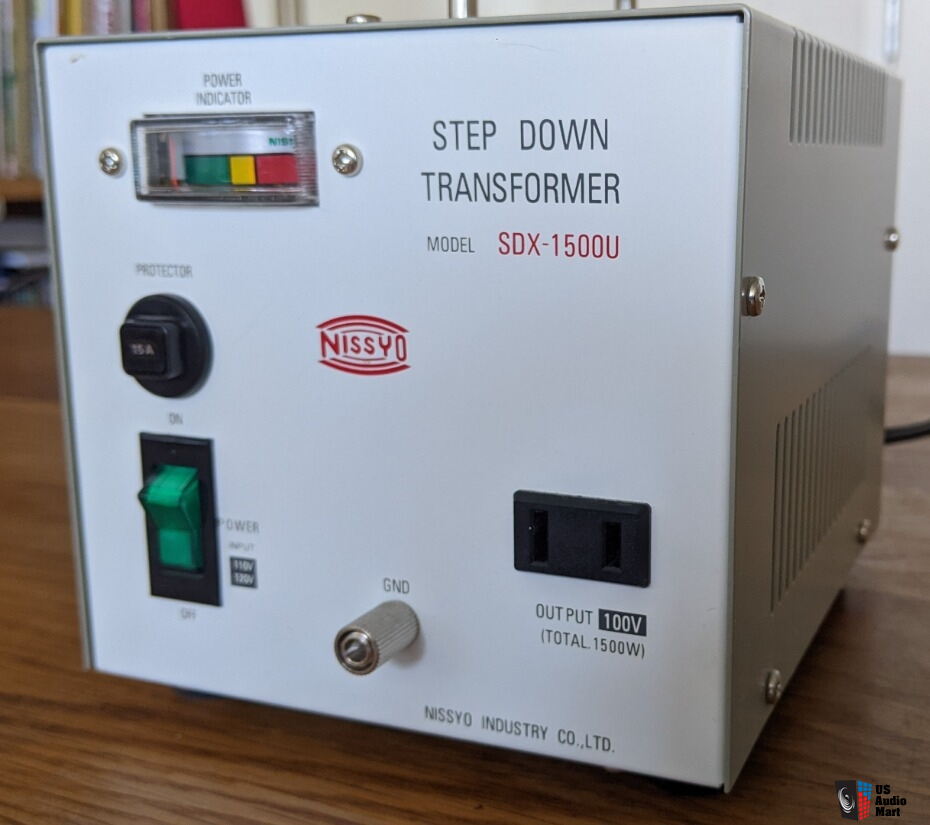 Nissyo SDX-1500U Step Down Transformer, 110 to100V For Sale - US Audio Mart