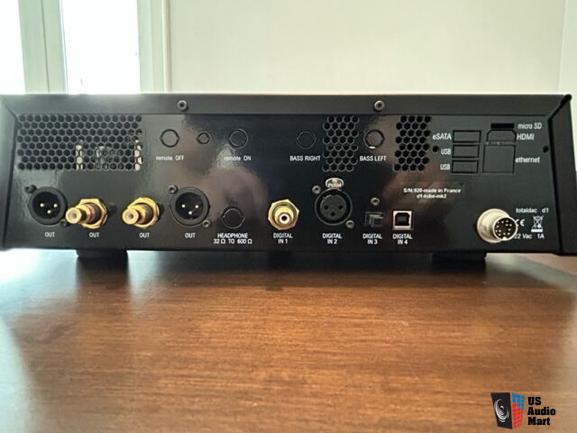 Totaldac D1-tube-mk2 w/upgraded Live external power supply/silver ...