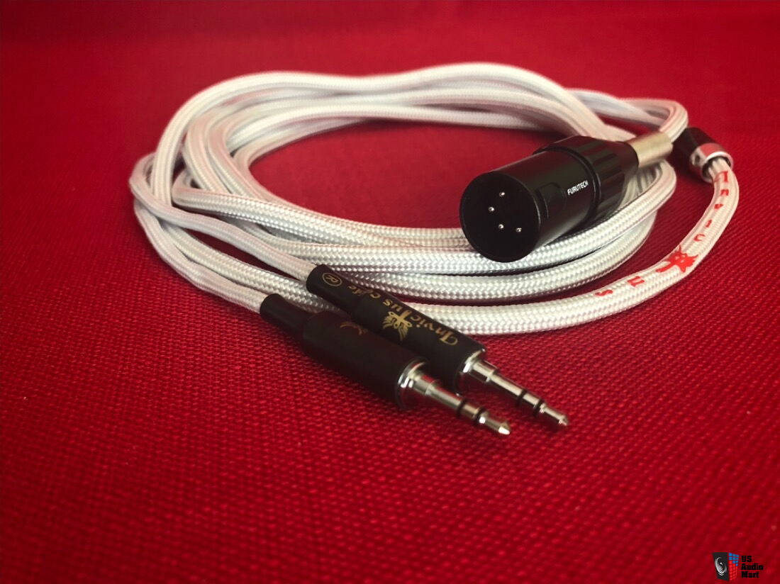 Invictus Palladium/Gold/Silver Headphone Cable w 4-pin XLR & dual 3.5mm ...