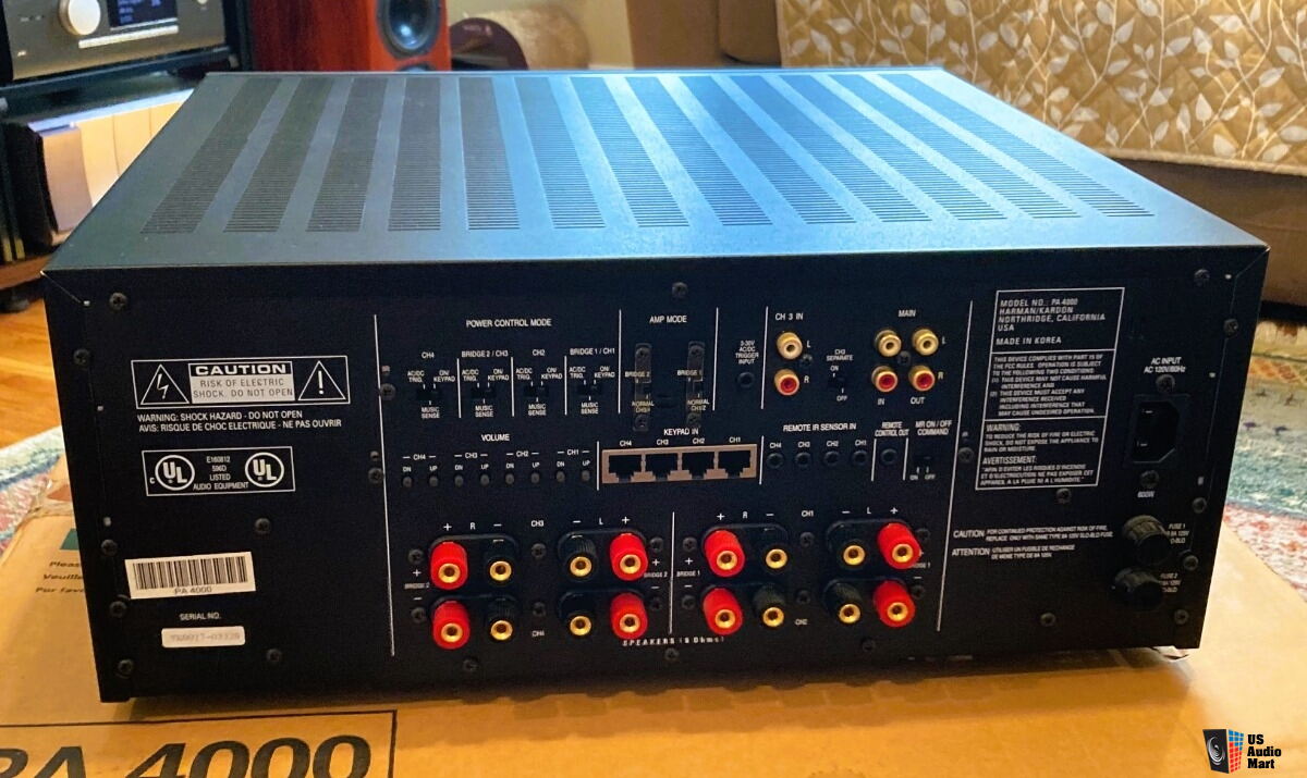 Harman Kardon PA4000 8 Channel Bridgeable Distribution Amplifier ...