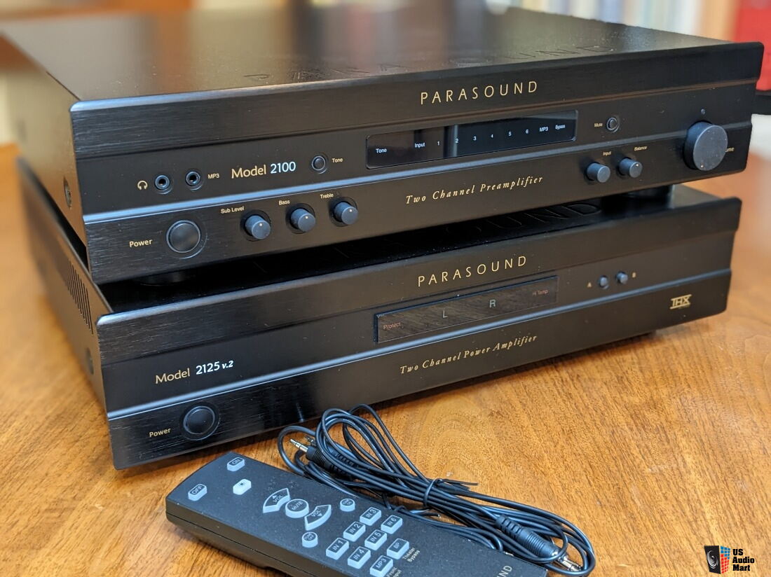 Parasound 2125V.2 amp / Parasound 2100 pre-amp Photo #4540619 - US ...