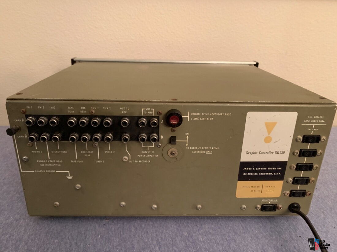 JBL SG 520 Vintage Preamplifier / Graphic Controller SG520 Photo ...