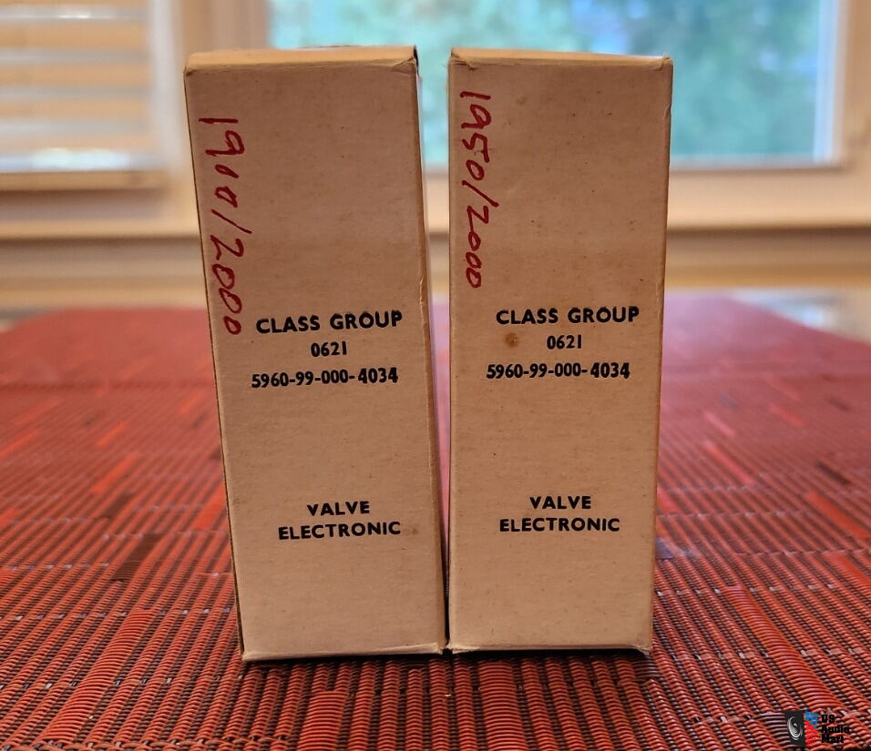 Brimar/Valve Electronic CV4034 NOS Matched Vacuum Tubes (12AU7/ECC82 ...