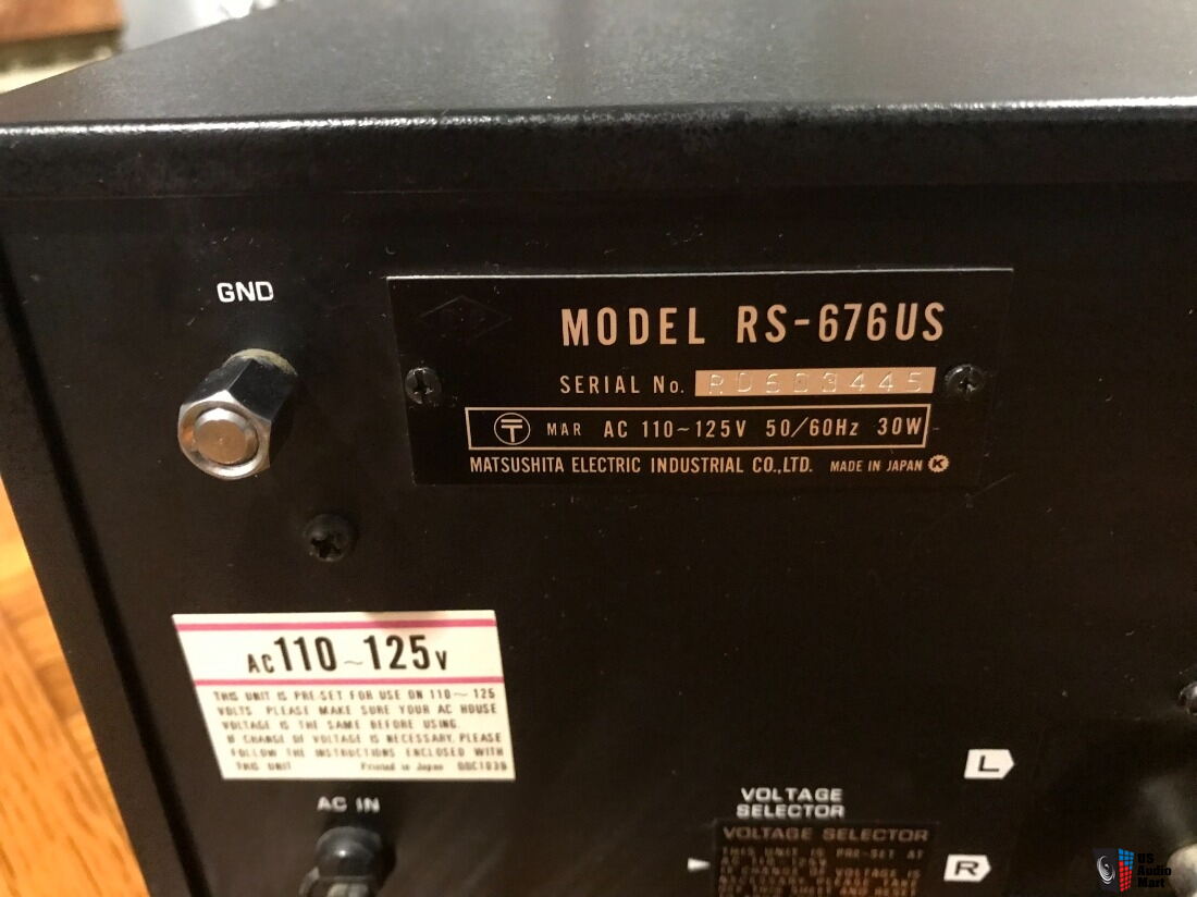 Technics RS-676US Two Head Stereo Cassette Deck Photo #4545788 - US ...