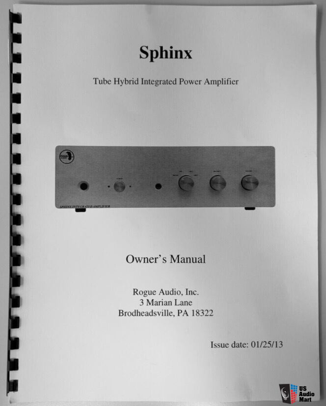 Rogue Audio Sphinx V1 Tube Amp bundle! Includes remote, new tubes, and ...